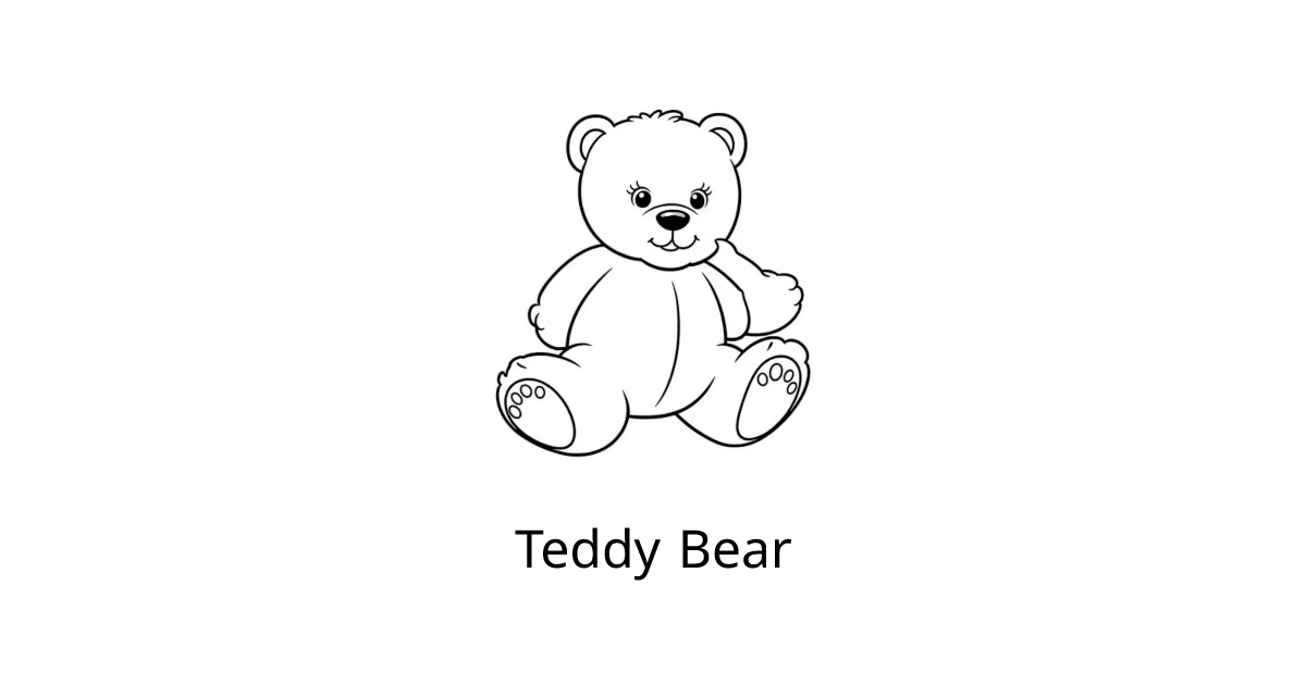 Teddy Bear | Free Coloring Page